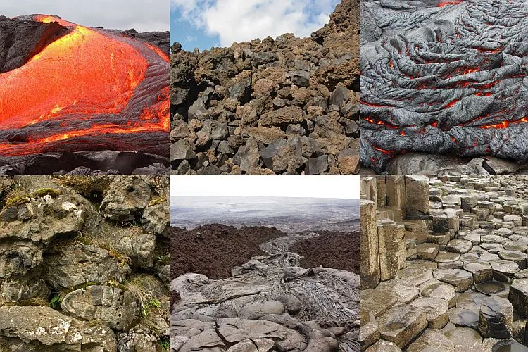 Blocky Lava Facts Cooled Lava Flow In Volcano Hi Res Stock Photography